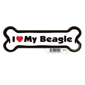 7" dog bone magnet - works great on cars, refrigerators, mailboxes and more (i love my beagle)