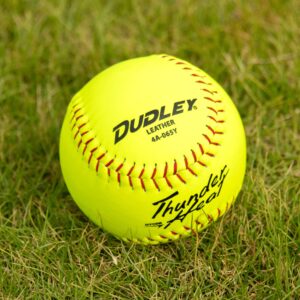 Dudley 12" USASB Thunder Hycon Leather Slowpitch Softball - 12 Pack