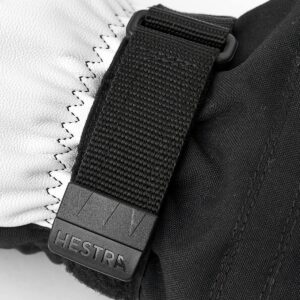 Hestra Army Leather Heli Ski Glove - Classic Snow Mitten for Skiing, Snowboarding and Mountaineering, Black, 9