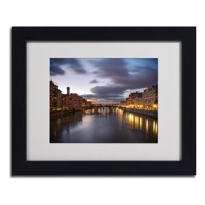 Arno Matted Framed Art by Giuseppe Torre with Black Frame, 11 by 14-Inch