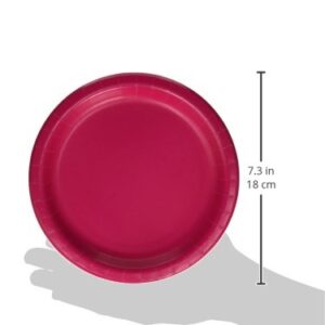 Creative Converting Hot Magenta Dessert Paper Plates-24 Pcs, 7"