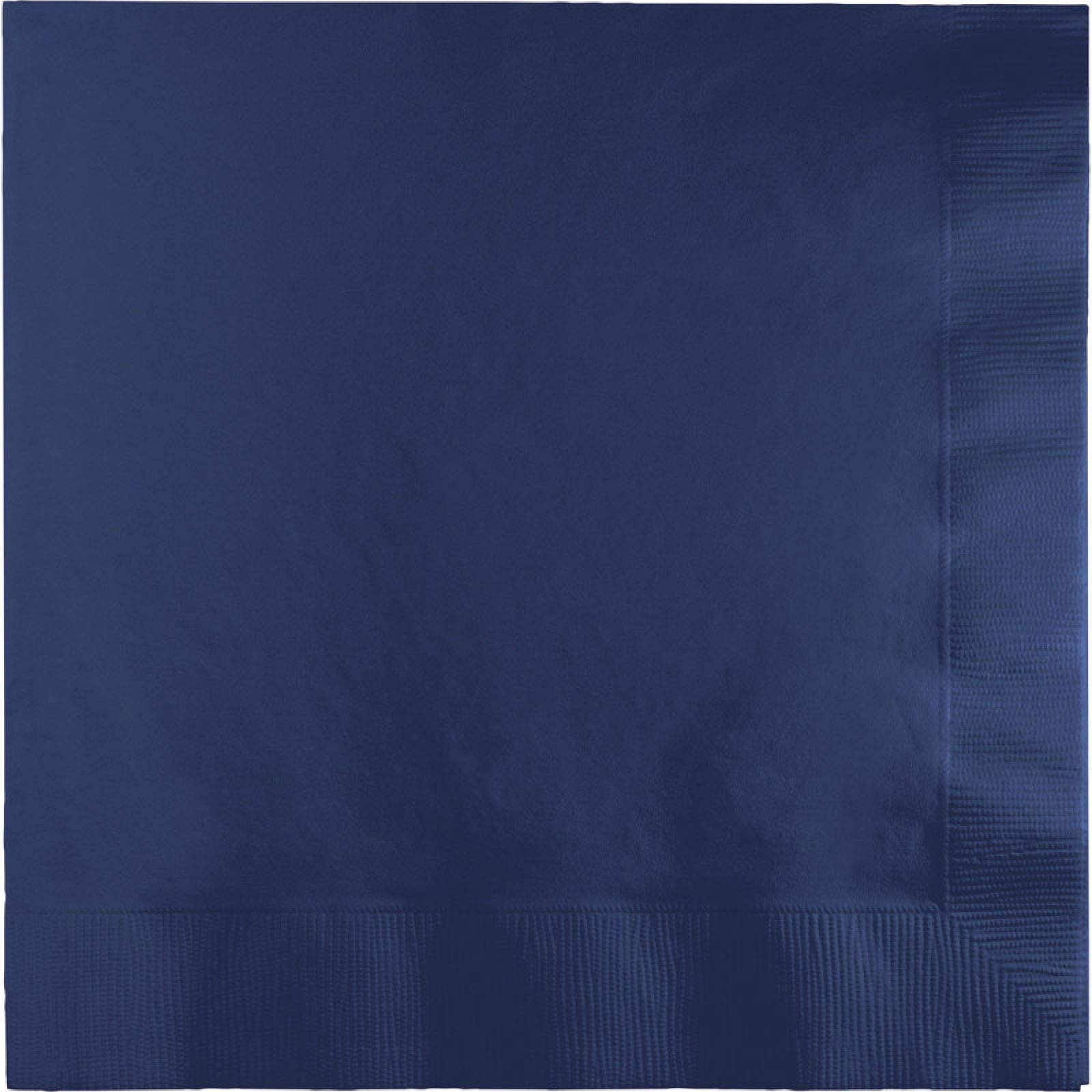 Creative Converting Touch of Color 6.5" x 6.5" Navy Lunch Napkin