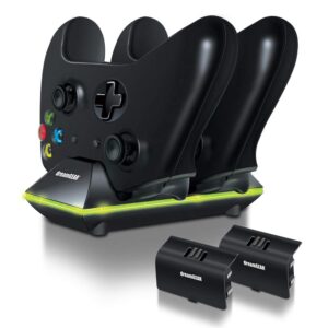 dreamgear dgxb1-6603 dual charge dock black for xbox one