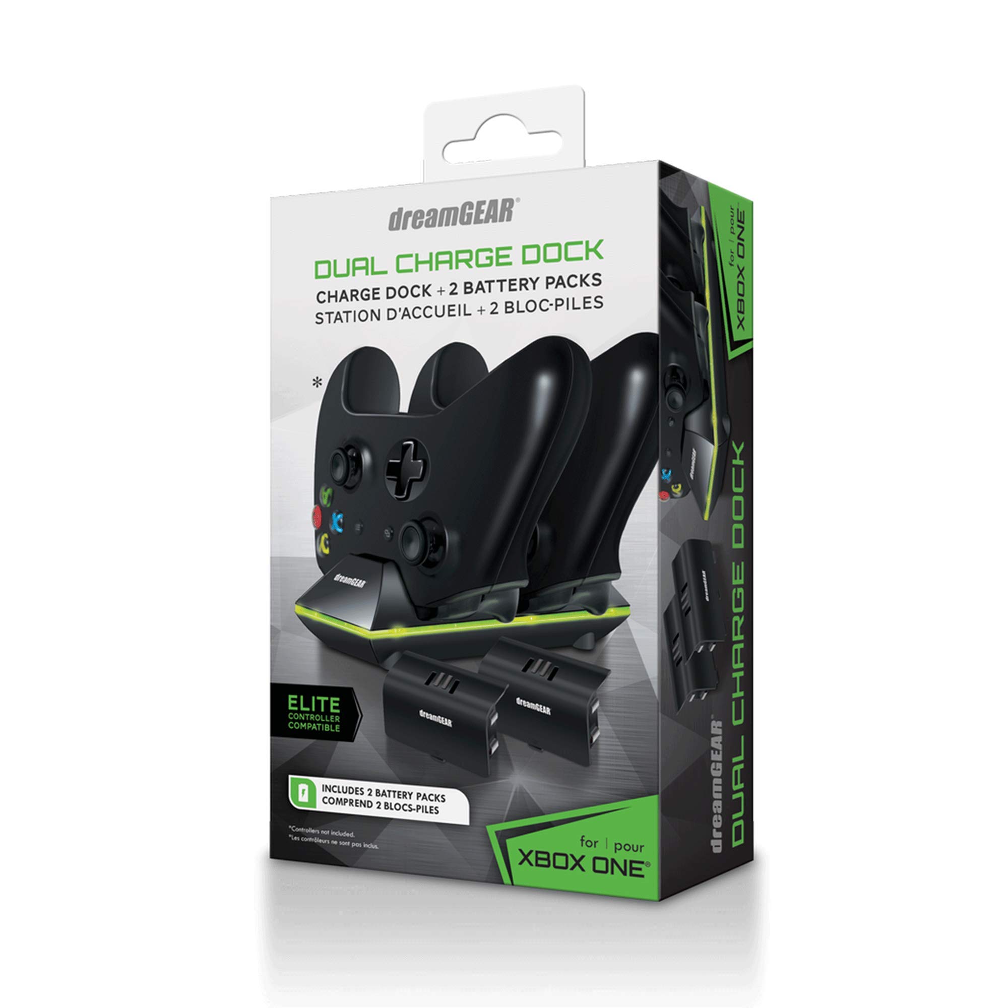 DreamGEAR DGXB1-6603 Dual Charge Dock Black for Xbox One