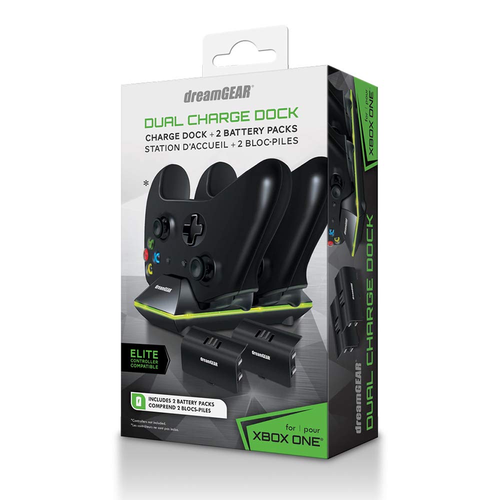 DreamGEAR DGXB1-6603 Dual Charge Dock Black for Xbox One