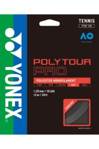 yonex unisex's poly tour pro string set-black, 1.25 mm