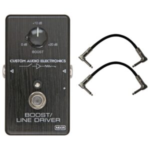 dunlop mxr mc401 cae boost custom audio electronics pedal w/ 2 cables