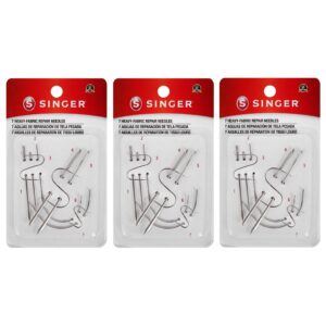 singer heavy duty household hand needles 7 count, 3-pack