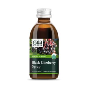 gaia herbs black elderberry syrup, 5.4 ounce