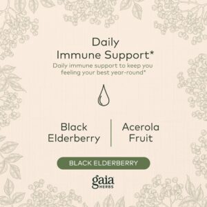 Gaia Herbs Black Elderberry Syrup, 5.4 Ounce