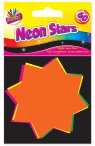 artbox 7.5x7.5cm fluorescent stars (pack of 60)