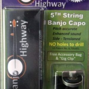 Banjo Highway Fifth String Banjo Capo - Stainless Steel