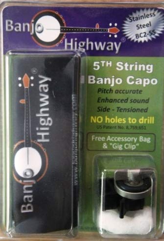 Banjo Highway Fifth String Banjo Capo - Stainless Steel