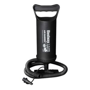 bestway air hammer inflation air pump for airbeds, paddle boards, kayaks and other inflatables, black, 12 inch