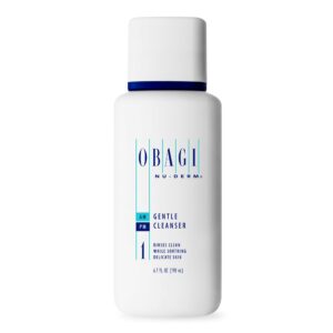 obagi nu-derm gentle cleanser – mild face cleanser that removes daily impurities & build-up for normal to dry & sensitive skin – 6.7 oz