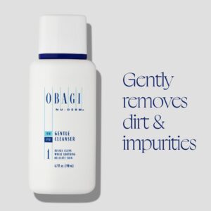 Obagi Nu-Derm Gentle Cleanser – Mild Face Cleanser that Removes Daily Impurities & Build-Up For Normal to Dry & Sensitive Skin – 6.7 oz