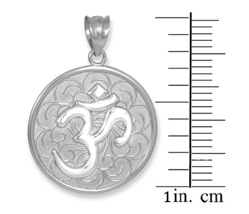 Sterling Silver Om (Aum) Medallion Pendant