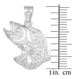 925 Sterling Silver Sea Bass Pendant