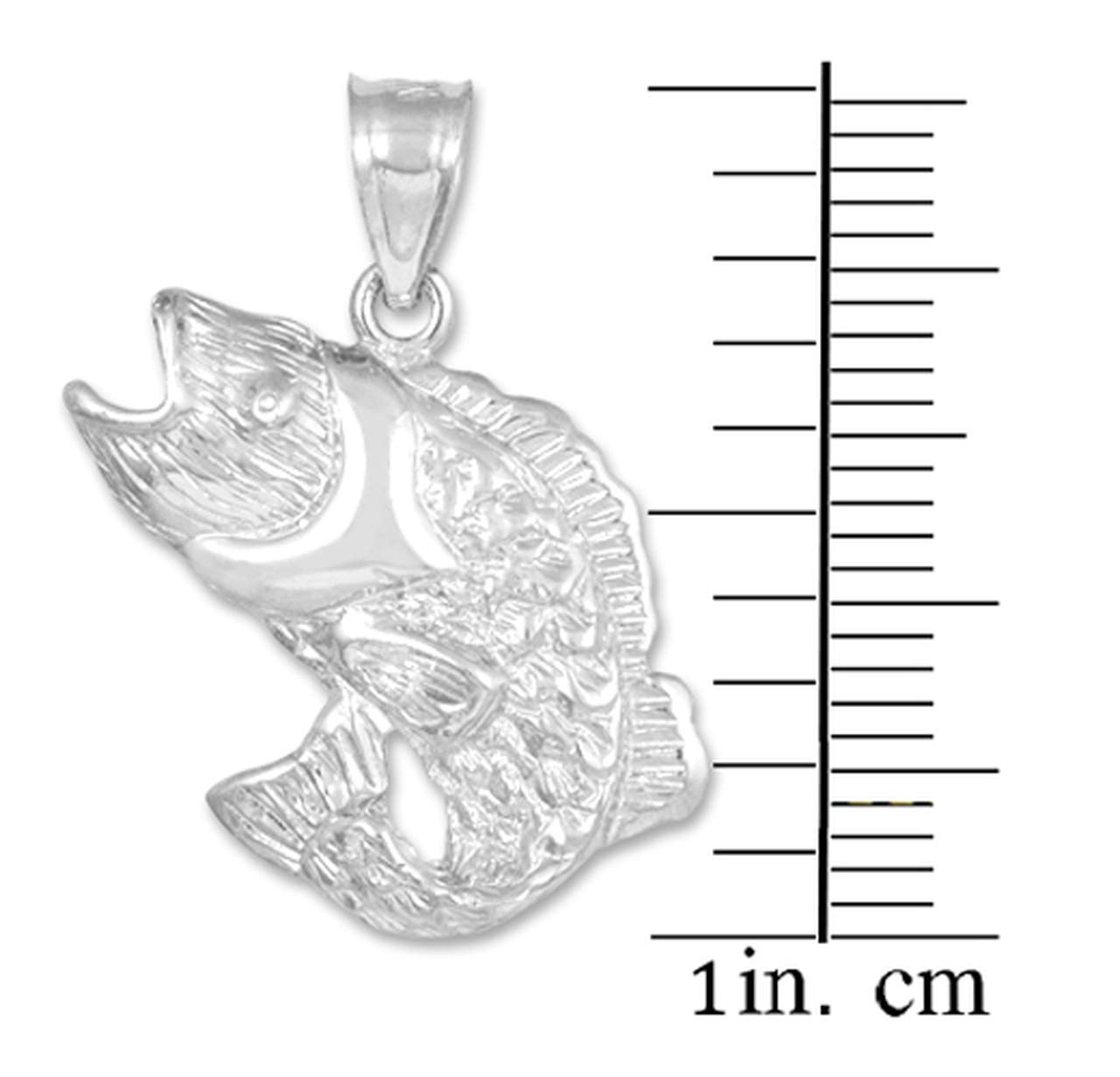 925 Sterling Silver Sea Bass Pendant