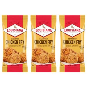 louisiana seasoned crispy chicken fry batter 9oz (pack of 3)