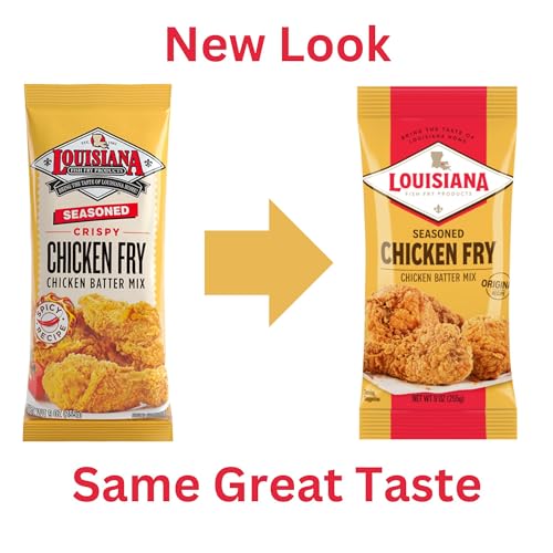 Louisiana Seasoned Crispy CHICKEN FRY Batter 9oz (Pack of 3)