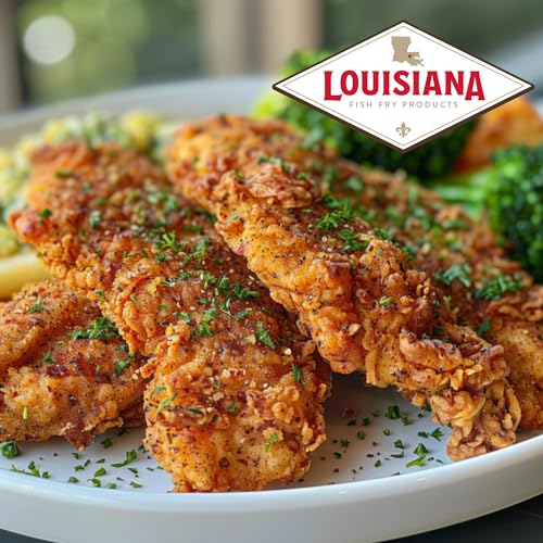 Louisiana Seasoned Crispy CHICKEN FRY Batter 9oz (Pack of 3)