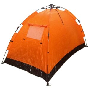 Instant Automatic Pop Up Backpacking Camping Hiking 2 Man Tent Orange Sealed