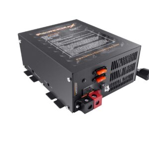 PowerMax PM3-35 Power Supply | AC-DC Converter (110/120 VAC to DC 0-12 Volt, 35 Amp) Battery Charger w/ 3-Stage Smart Charging Mode | Built-in Cooling Fan, LED Indicator Light & Lithium Compatibility