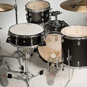 Ludwig LC2791 Breakbeats by Questlove 4-Piece Drum Set Shell Pack, Black Sparkle