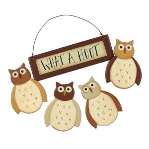 collins what a hoot owl magnets, set of 4