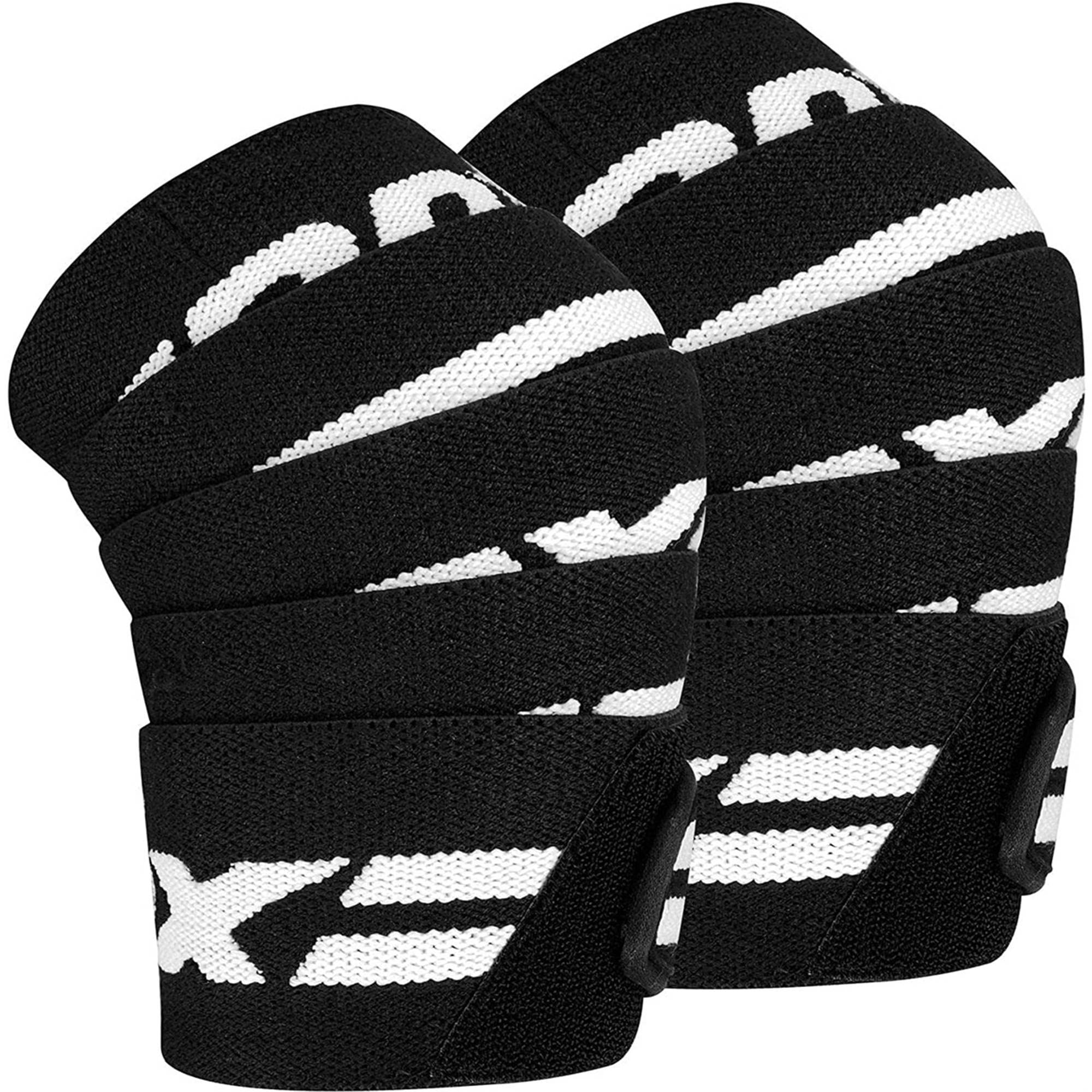 RDX Knee Wraps Pair Weightlifting, IPL USPA Approved, 78” Elasticated Straps for Gym Workout Squats Powerlifting, Compression Support, Men Women WOD Training, Squatting Leg Press Bodybuilding