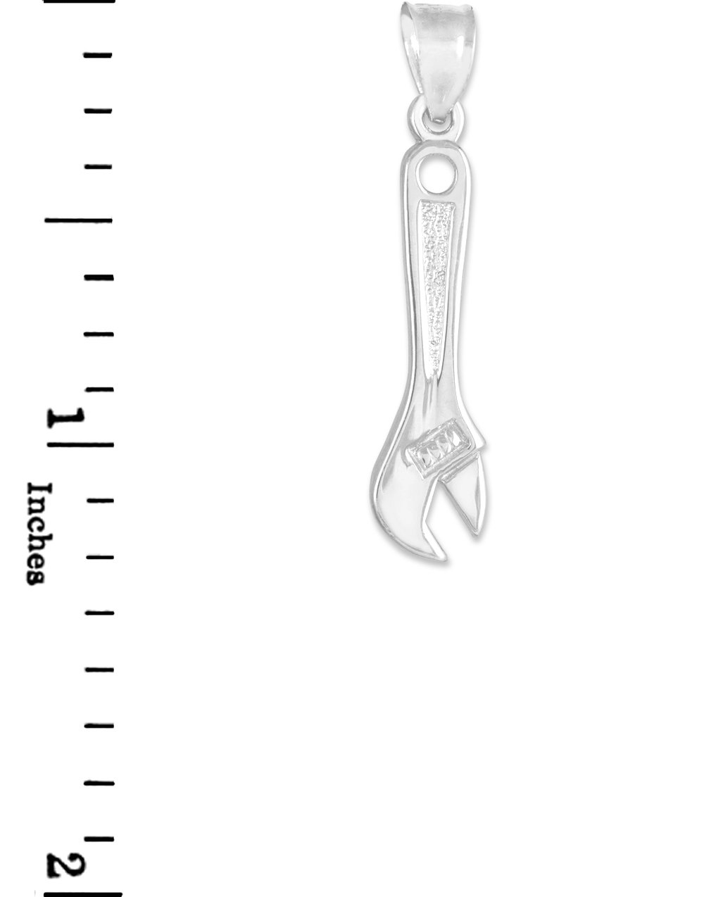 925 Sterling Silver Wrench Charm Pendant