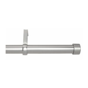 umbra cappa adjustable curtain rod, heavy duty 1-1/4 inch diameter, 36 to 72 inches, nickel