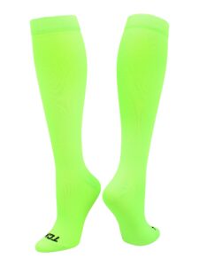 tck krazisox neon over the calf (neon green, medium)