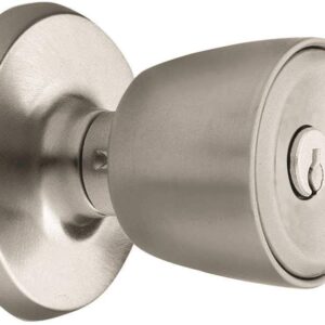 WEISER Lock GAC531 B26D WS 6LR1 Beverly Entry Knob, Satin Chrome