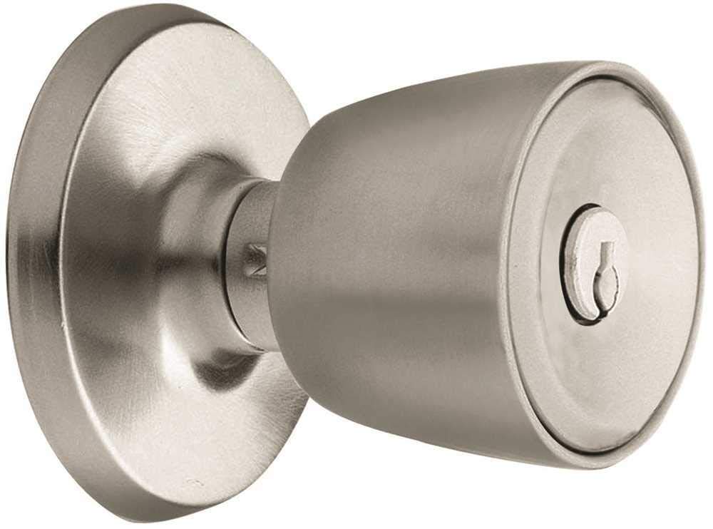 WEISER Lock GAC531 B26D WS 6LR1 Beverly Entry Knob, Satin Chrome