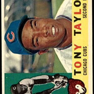 1960 Topps # 294 Tony Taylor Chicago Cubs (Baseball Card) EX Cubs