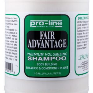 Chris Christensen Pro-Line Fair Advantage Shampoo & Conditioner - Premium Volumizing Shampoo for Dogs - Build Body while providing Moisture - Anti Static Formula - 2 in 1 Shampoo & Conditioner-Gallon