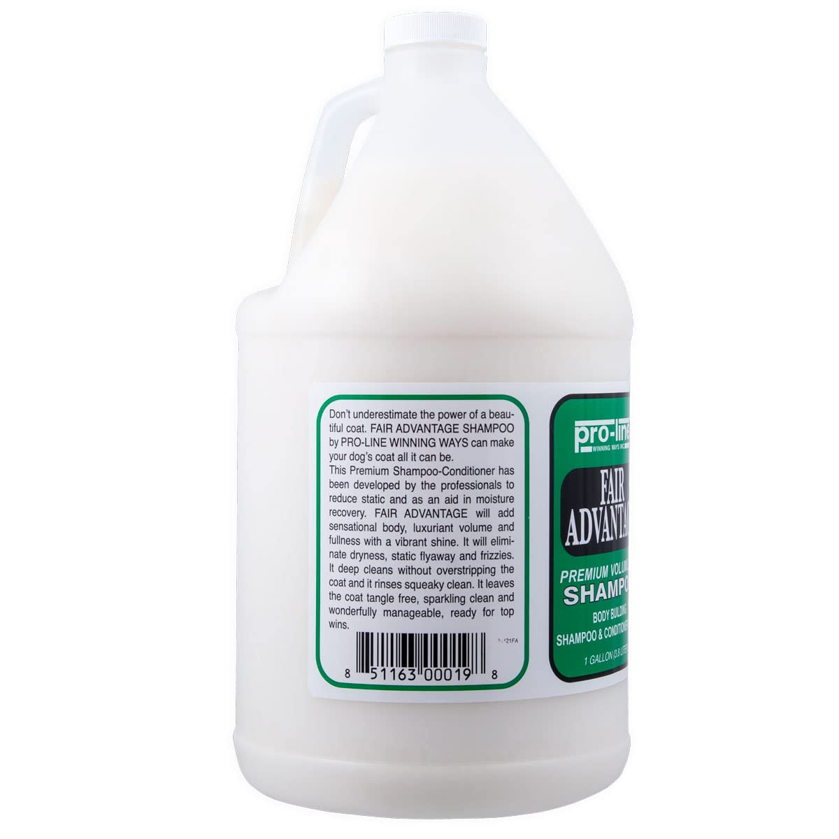 Chris Christensen Pro-Line Fair Advantage Shampoo & Conditioner - Premium Volumizing Shampoo for Dogs - Build Body while providing Moisture - Anti Static Formula - 2 in 1 Shampoo & Conditioner-Gallon