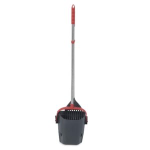 Petmate 71078 Clean Response Swivel Bin and Rake Solid Handle for Pets, Jumbo