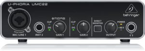 behringer u-phoria umc22 usb audio interface