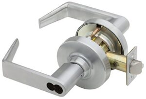 schlage nd80jd rho 626 (fsic) series nd grade 1 cylindrical lock, storeroom function, full size interchangeable core, rhodes design, satin chrome finish