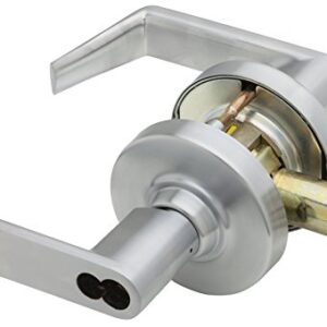 SCHLAGE ND80JD RHO 626 (FSIC) Series ND Grade 1 Cylindrical Lock, Storeroom Function, Full Size Interchangeable Core, Rhodes Design, Satin Chrome Finish