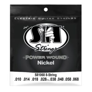 s.i.t. string s81068 eight string nickel wound electric guitar string