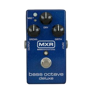 MXR M288 Bass Octave Deluxe Pedal with 9V Power Supply and a Pair of Patch Cables