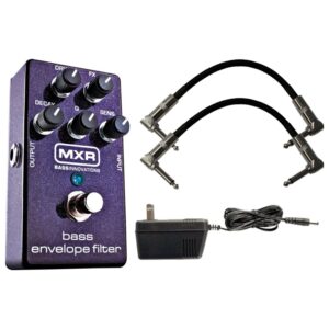 mxr m82 bass envelope filter w/ 9v power supply and patch cables