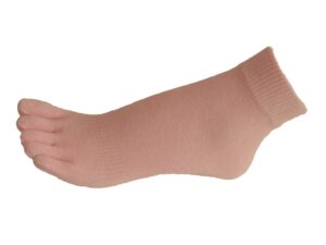 couver light pink men's/women's 5 finger toe socks ankle, small (1 pair)