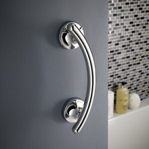 Delta Faucet DF705PC Wall Mounted 9" Curved Bathroom Safety Assist Bar in Polished Chrome