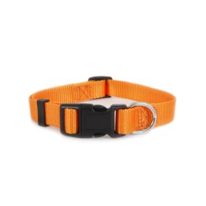 petmate ruff maxx adjustable collar, orange, 3/4" x 14-20"