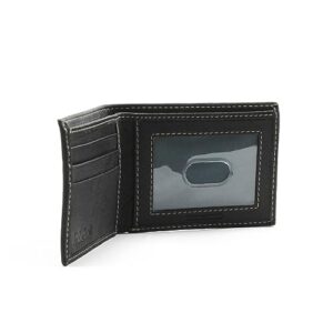 Timberland mens Blix Slimfold Leather Wallet, Black, One Size